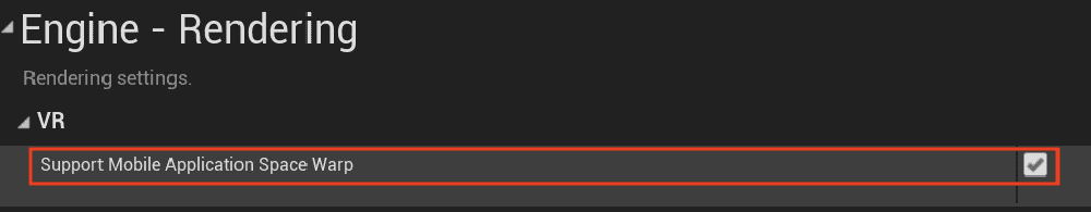 Application SpaceWarp | YVR Developer